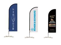 China Custom Teardrop Beach Flag with UV Protection - Double-Sided Digital Printing for Outdoor Advertising for sale