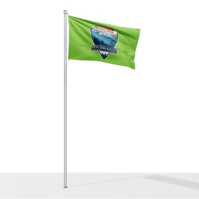 China Latest Flag 3x5Ft Double Sided High Quality Fabric 2 Grommets Best Logo Designer Custom Flag With Logo Custom Print for sale