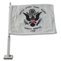 China Outdoor Automotive Window Flags 11x18 Inch And Bracket Flag On Car Window for sale