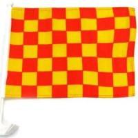 China Custom Car Window Clip Flags Blank Sublimation Mini Polyester Car Flag for sale