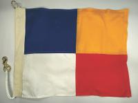 China Navigational Marine Signal Flag for Yacht and Boat - Custom Sizes 3x5 Feet, 90% Color Penetration, B1 Treatment for sale