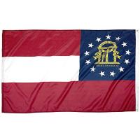 China State of Georgia Flag 3x5 ft Outdoor Dupont Heavy duty Nylon US Flags Brass Grommets for sale