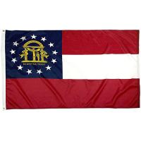 China State of Georgia Flag 3x5 ft Outdoor Dupont Heavy duty Nylon US Flags Brass Grommets for sale