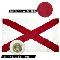China State of Alabama Flag 3x5 ft Outdoor Heavy duty Dupont Nylon US Flags Strong Canvas Heading and  Brass Grommets for sale