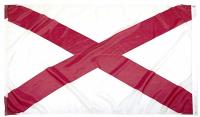 China State of Alabama Flag 3x5 ft Outdoor Heavy duty Dupont Nylon US Flags Strong Canvas Heading and  Brass Grommets for sale