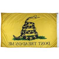 China Dont Tread on me Flag 3x5 ft Outdoor Heavy duty Dupont Nylon US Flags Strong Canvas Heading and  Brass Grommets for sale