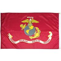 China US Marine Corps Flag 3x5 ft Outdoor Heavy duty Dupont Nylon Strong Canvas Heading and Brass Grommets for sale