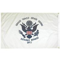 China US Coast Guard Flag 3x5 ft Outdoor Heavy duty Dupont Nylon Strong Canvas Heading and Brass Grommets for sale