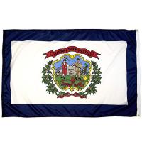 China State of West Virginia Flag 3x5 ft Outdoor Heavy duty Dupont Nylon US Flags Strong Canvas Heading and  Brass Grommets for sale
