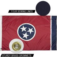 China State of Tennessee Flag 3x5 ft Outdoor Heavy duty Dupont Nylon US Flags Strong Canvas Heading and  Brass Grommets for sale
