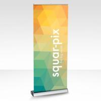 China 80x200 Pull Up Banner Stand - Aluminum Retractable Advertising Display for Indoor & Outdoor Use for sale