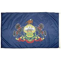 China Pennsylvania State Flag 3x5 ft Outdoor Heavy Duty Dupont Nylon with Brass Grommets and Water-Resistant Treatment for sale