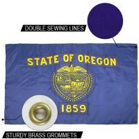 China State of Oregon Flag 3x5 ft Outdoor Heavy duty Dupont Nylon US Flags Strong Canvas Heading and  Brass Grommets for sale