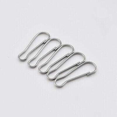 China SS304 Plastic Flag Pole Rope Hook Clips 3-5cm Size 5mm Thickness Lobster Clasp Carabiner for Flag Assembly for sale