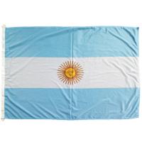 China CMYK Color National Screen Printed Argentina Flag Banner Custom for sale