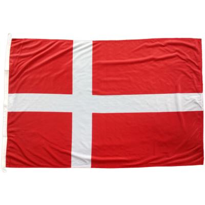 China Denmark Guinea National Flag - 100% Polyester Screen Printed Custom Size with 50PCS MOQ for Outdoor/Indoor Use for sale