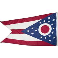 China State of Ohio Flag 3x5 ft Outdoor Heavy duty Dupont Nylon US Flags Strong Canvas Heading and  Brass Grommets for sale