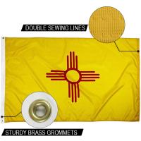 China Nm Flag State Of New Mexico Flag 3x5 Ft Outdoor Strong Canvas Heading And Brass Grommets for sale