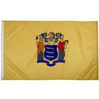 China Acid Digital Printing State Of New Jersey Flag 3x5 Ft Outdoor Heavy Duty Dupont Nylon for sale