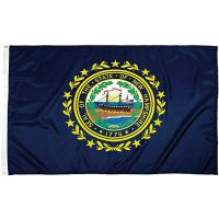 China Waterproof New Hampshire State Flag 3x5ft with Dupont Nylon and Brass Grommets for Outdoor Use for sale