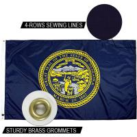 China Nebraska State Flag 3x5 ft Heavy Duty Dupont Nylon with Water Resistant Treatment and Brass Grommets for sale