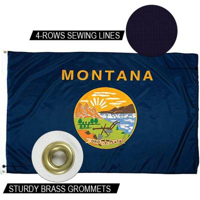 China Missouri State Flag 3x5 ft Heavy Duty DuPont Nylon with Waterproof Treatment and Brass Grommets for sale