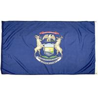 China 3x5 Ft State of Michigan Flag Heavy Duty DuPont Nylon Outdoor US Flag with Water Resistant Treatment for sale