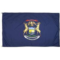 China 3x5 Ft State of Michigan Flag Heavy Duty DuPont Nylon Outdoor US Flag with Water Resistant Treatment for sale