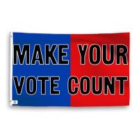 China 100D Polyester Double Sided Custom Presidential Election Flag 3x5ft with UV Treatment and Screen Printing for sale