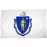China 3x5ft Massachusetts State Flag - Heavy Duty Dupont Nylon 66 with Brass Grommets for Outdoor Use for sale