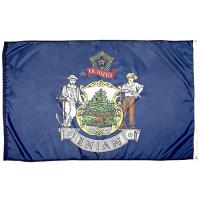 China Outdoor Heavy Duty Dupont Nylon US Flags State Of Maine Flag Water Resistant for sale