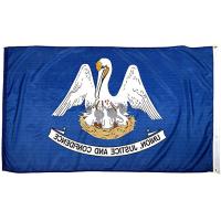 China Nylon Custom Flag State Of Louisiana Flag 3x5' Strong Canvas Heading And Brass Grommets for sale