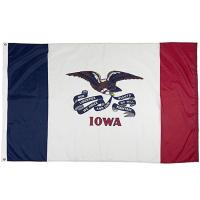 China State Of Iowa Flag 3x5 Ft Outdoor Custom Flag Strong Canvas Heading Brass Grommets for sale