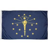China 3x5ft State Of Indiana Flag Outdoor Heavy Duty Dupont Nylon US Flags for sale