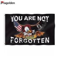 China POWMIA Flag 3 X 5' Knitted Polyester Single Reverse Custom Flag Digital Print for sale