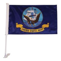 China SNAVY Flagolden Car Flags - 100% Polyester Custom Size Screen Printed National Flags with 50PCS MOQ for sale