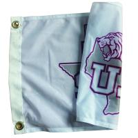 China Texas Southern University Logo Breeze Flag 12x18 Inches with Canvas Header and Brass Grommets - Knitted Polyester Construction for sale