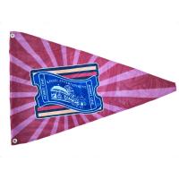China 12x18 Inch Single Reverse Knitted Polyester Sports Flag with Digital Printing and Brass Grommets for sale