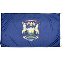 China High-density Polyester Michigan Flag Customization Precision Printing for sale