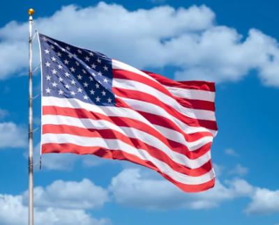 China American USA Flag Lightweight Design Mild Breeze Fly Bright Vivid for sale