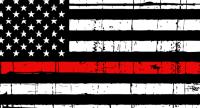 China Lightweight Design Thin Red Line Flag Bright Vivid Fade Proof for sale