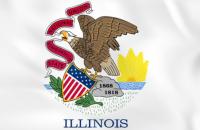 China Illinois State Flag Patriotic Enthusiasm Long Serving Life Govemment Building for sale