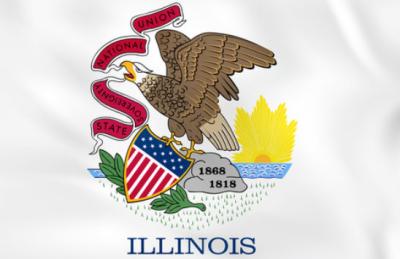 China Illinois State Flag Patriotic Enthusiasm Long Serving Life Govemment Building for sale
