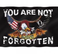 China You Are Not Forgotten Flag Polyester Material Powmia Screen Printing for sale