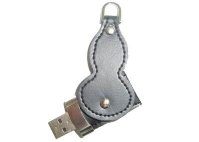 China White Gourd Shaped Leather USB Flash Drive Leather USB Memory Sticks for sale