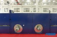 China 8 Chambers High Speed Stenter Frame Gas Heated Fabric Stenter Machine Working for sale