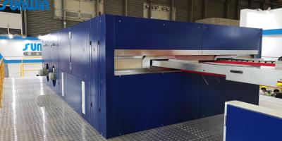 China 10 Chamber 100m/Min Heat Setting Fabric Steam Heating Machine For Velvet Fabric for sale