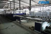 China Single Padder Inverter Speed Controlled Hot Air Stenter Machine For Warp Knit Fabric for sale