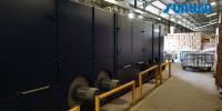 China Knitting 4 Chamber Fabric Textile Drying Machine 50m/Min Relax Dryer Machine 3 Pass for sale