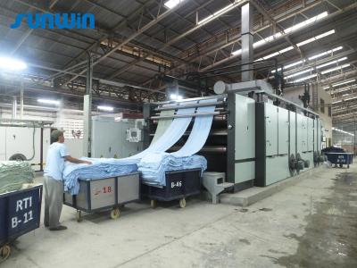 China Automatic Balloon Padder Fabric Compactor Textile Dryer Machine For Tubular Knitting Fabrics for sale